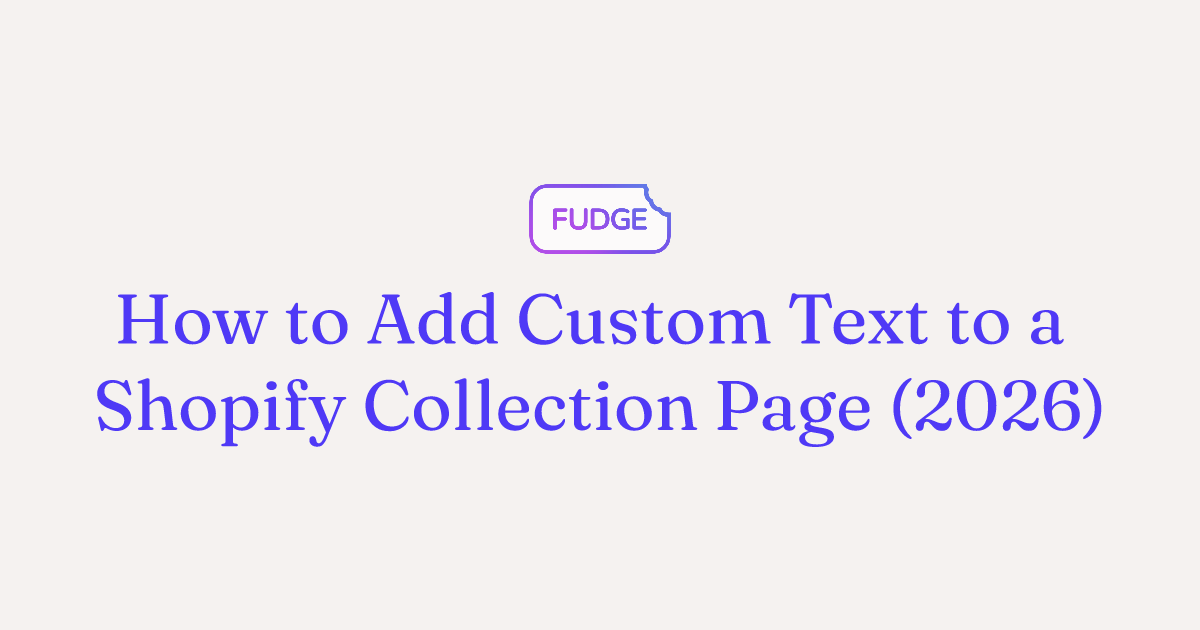 Add Custom Text to Shopify Collection Pages (2026)
